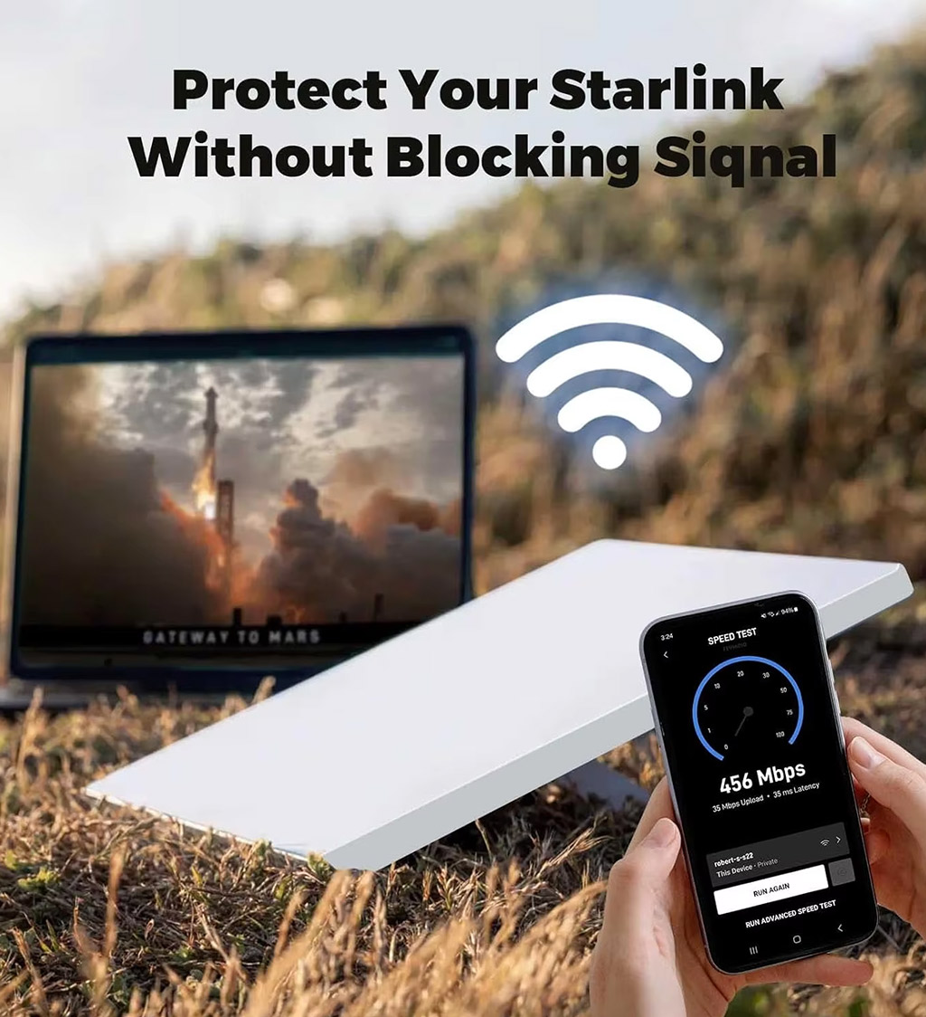 Starlink Mini Silicon Protective Cover - Weather Resistant - Air Vision Systems
