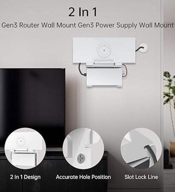 Starlink Gen3 V4 2-In-1 Router and Power Supply Wall Mount Kit - Air ...