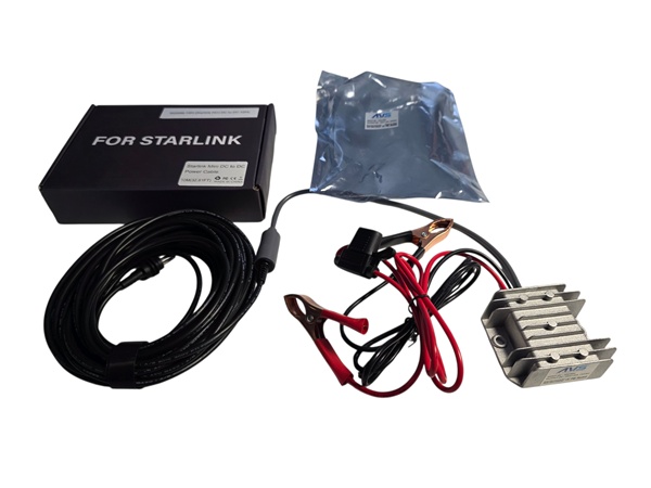 Starlink Mini Step-Up Converter with Alligator Clips - Air Vision Systems